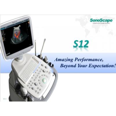 Cina Carrello portatile S12 di ultrasuono di rappresentazione di SonoScape della macchina fetale di ultrasuono in vendita