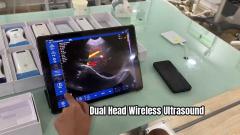 Wireless Dual Head Ultrasound Probe for Human and Vet Use