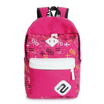 China backpack bags for girls for students canvas stylish day backpacks pink for sale