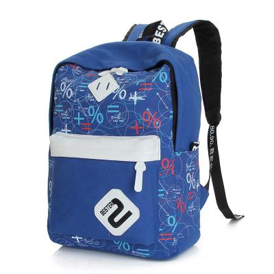 China backpack bags for girls for students canvas stylish day backpacks dark blue for sale