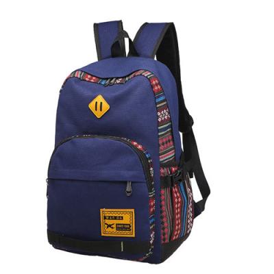 China Chinese style dark blue student backpacks mochilas de moda mochila feminina купить рюкзак for sale