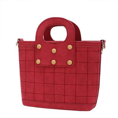 China Red and gray pu Handbag ladies Fashion handbags bolsas femininas bolsas para dama for sale