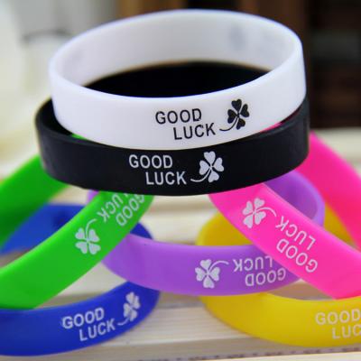 China Screen Printed Silicone Bracelets for Promotion Gift for sale