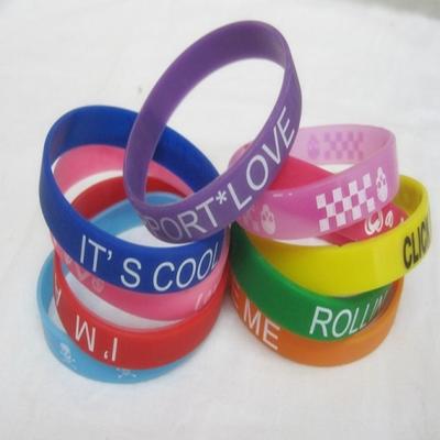 China Promotional Silicon Wristband/Silicone Bracelet for sale