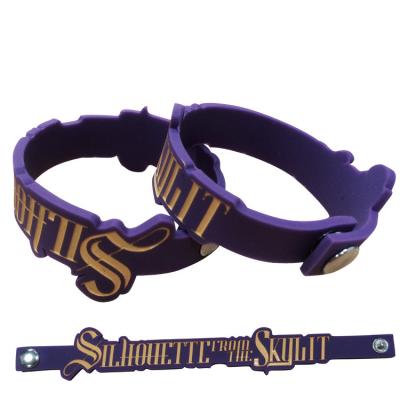 China Custom Silicone Wristband/Wholesale Silicone Bracelet/Silicone Wrist Band for sale