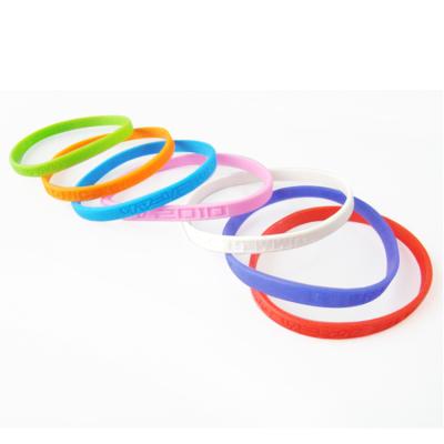 China Colorful Silicone Rubber Braclets for sale