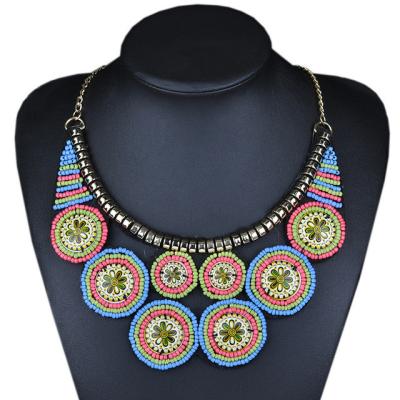 China 2015 Autumn New choker vintage jewerly bead Necklaces & Pendants fashion collar necklace for sale