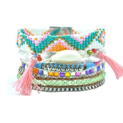 China Handmade bohemia Charm Bracelets women Brazil Jewelry Beaded Bracelet & bangles Wholesale for sale