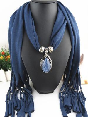 China Stylish CCB Heart Pendant neckalce scarf jewelry for sale
