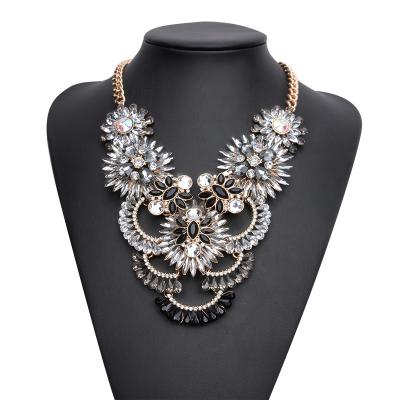 China 2016 new Fashion rhinstone necklaces Multicolor flower Brand Necklace for sale