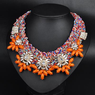 China Luxury Handmade crystal beads Necklace fashion women accessories jewelry for sale
