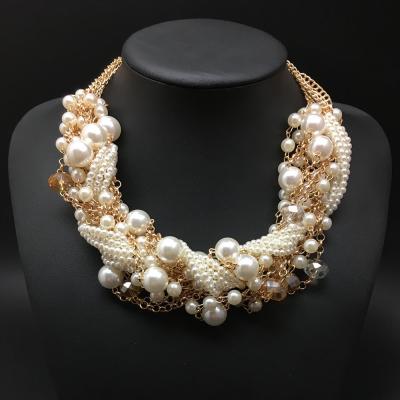 China Women Charms pearl Pendant Necklace Chocker jewelry for sale