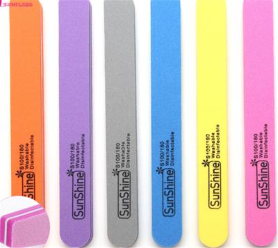 China New arrival professional nail tools curved sunshine wholesale printed nail files for sale