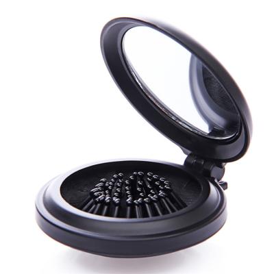 China Plastic hair comb vintage folding round pocket comb with mirror Good Giveaway promotional gifts for sale