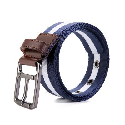 China Newest Black Needlepoint Buckle White Navy Mens Outdoor Canvas Military Tactical belt for sale