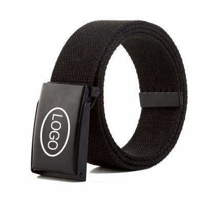 China Wholesale women white waist belt mens adjustable outdoor Sports Woven Webbing casual fabric canvas golf belts for sale