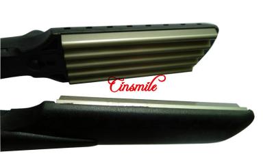 China Wide Plate Electric Crimper Hair Iron Straightener Beauty Salon , Dual Voltage for sale