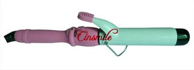 China Pink Tourmaline-ceramic ￠38mm Curling Wand For Barbershop Salon Hair Iron for sale