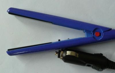 China CE Blue Ceramic Car Charger Hair Straighteners for Men Traveling , Long Lasting for sale