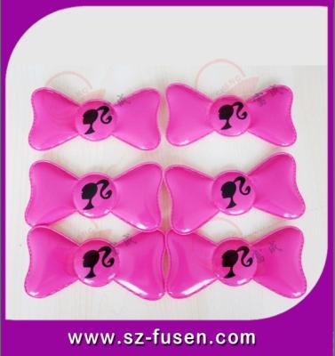 China Pink Beauty Velcro Baby Girl Hair Clips Nylon Custom With SGS / ROHS for sale