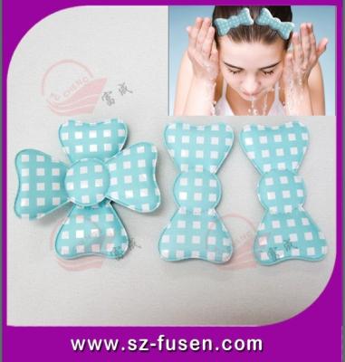 China Flower PVC / Foam Velcro Baby Hair Bows For Hair Ornament / Dress Up for sale