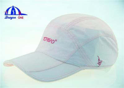China Nylon Elegant Lady's Sports Baseball Caps , Embroidery Custom Fitted Baseball Caps for sale
