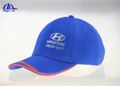 China Polyester Embroidery 6 Panel Sandwich Racing Baseball Cap , Custom Baseball Hats for sale