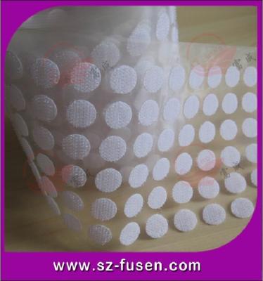 China Custom Die Cut Magic Durable Self Adhesive Velcro Dots Velcro Strips Black , White for sale