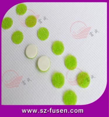 China Green 20MM Self Adhesive Velcro Dots , Durable Nylon Hook And Loop for sale