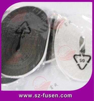China Black & White Velcro Self Adhesive With Nylon For Clothing , Hats , Shoes for sale
