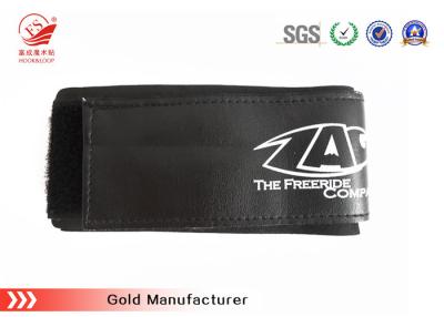 China Custom Black Velcro Ski Band / Velcro Ski Straps SGS & ROHS for Sports White Leather for sale