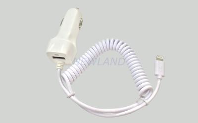 China Safety iPhone Car Charger 5v 1A / Apple iPhone 5 Auto Charger for sale
