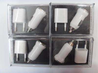 China Mini 3 in 1 5V-1A Output Energy Saving Mobile Apple iPhone Car Chargers for sale
