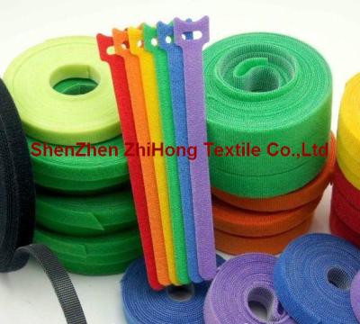 China Back to back double sided velcro cable tie binding straps1/ Fiber wire binding straps for sale