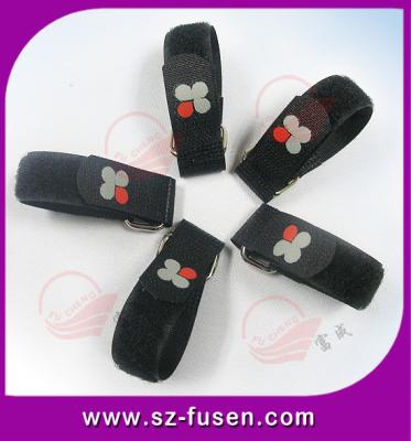 China Colored Uv Resistant Cable Ties / Velcro Cable Straps With Buckle For Luggage for sale