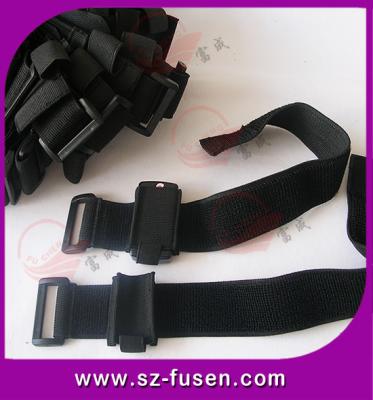 China Heavy Duty Velcro Straps Nylon / Polyester Elastic Tape With Buckle for sale