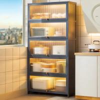 China Knock Down Modern Kitchen Cabinet Floor Movable Storage Rack 55cm 80cm RAL Color for sale