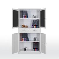 China KD-038 Lockable Filing Cabinet 0.160 CBM 1850mm Steel Glass Door Office Storage for sale