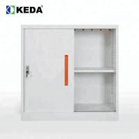 China Adjustable Shelf Metal Filing Cupboard 900x400x900mm Lockable Sliding Door for sale