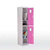 China Steel 2 Door Locker 380mm Width 0.054 CBM Cold Rolled Steel Gym Locker for sale