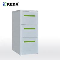 China Three Drawer Lateral Filing Cabinet 620mm Depth Steel Commercial File Cabinet for sale