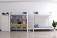 China MDF Board Steel Double Bunk Bed Knock Down Dormitory Bunk Bed 0.7-1.2mm for sale