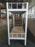 China MDF Board Steel Double Bunk Bed Knock Down Dormitory Bunk Bed 0.7-1.2mm for sale
