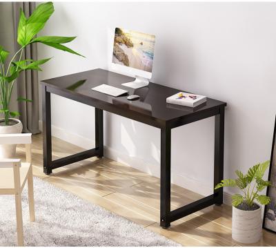 Cina Scrittorio di legno della Tabella dell'ufficio della mobilia domestica moderna con la Tabella nera del computer della struttura del metallo in vendita