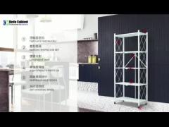 Estantería sistémica del almacenamiento del metal de Homeusing 265kg H1800mm