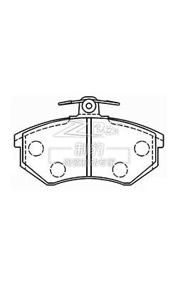 China Volkswagen Jetta Wagon Lucas Тормозная колодка 431698151G Керамические тормозные колодки for sale