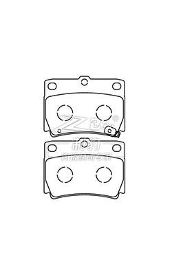 Cina Mitsubishi Pajero, Ceramic Brake Pad, D733, MN102626,R in vendita