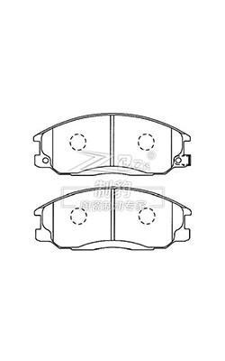 Cina Hyundai Santa Fe, Ceramic Brake Pad, D864,58101-26A00,F in vendita