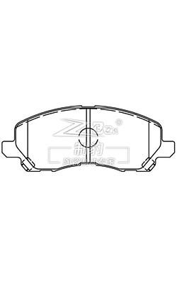 Cina Mitsubishi Outlander, Ceramic Brake Pad, D866, MN102618,F in vendita