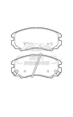 Cina Hyundai Tucson/ Sonata, Ceramic Brake Pad, D924,58101-1FE00,F in vendita